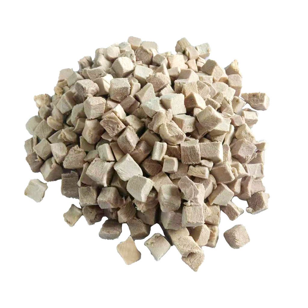 Freeze dried duck cubes